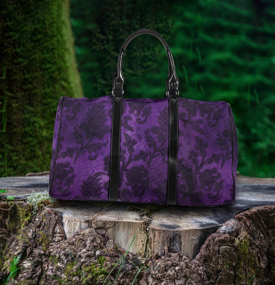 Purple Gothic Travel Bag Weekender Bag Gifts for Woman Overnight Bag - Etsy