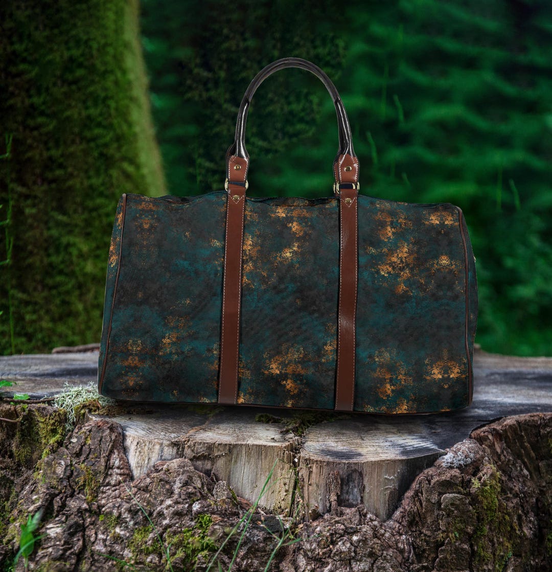 Distressed Patina Brown Weekender Bag: Women's Overnight Travel Bag - Etsy