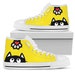 Yellow Cat Art Women High Top Shoes, Cat Lover Gifts for Birthday ...