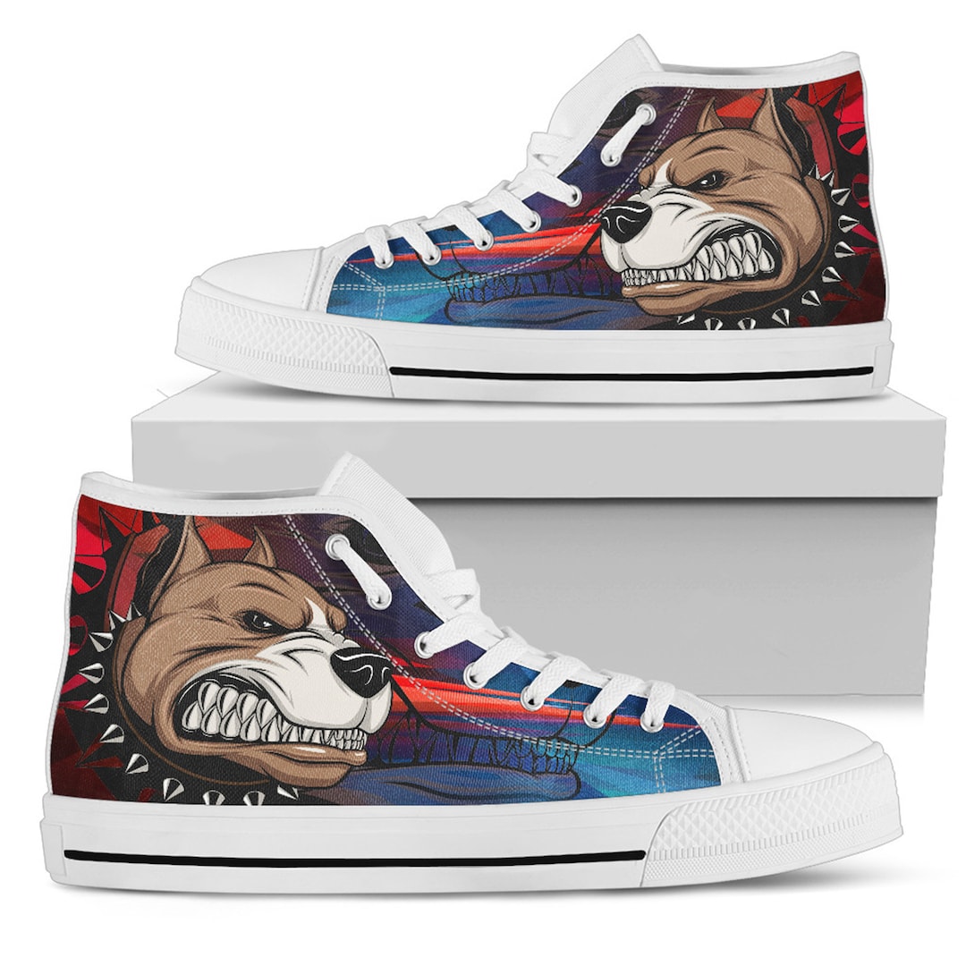 Women's Bully High Top Custom Shoes, Animals Lover Gifts for Idea ...