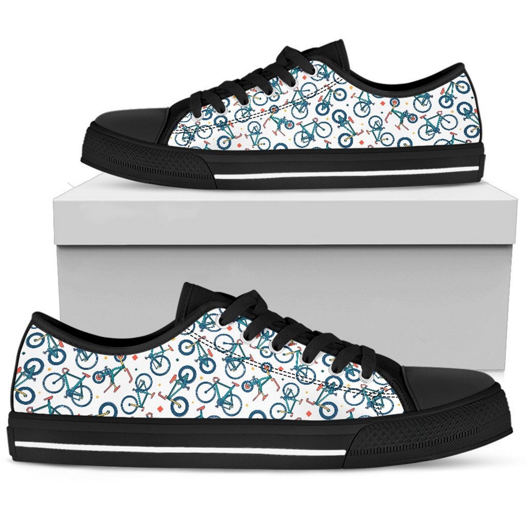 Bicycle Custom Converse Shoes for Womens Sneakers, Summer Shoes for ...
