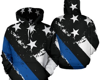 Blue Line Sweatshirt - Etsy