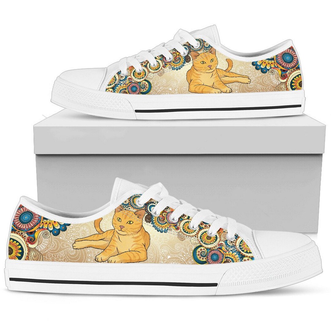 Cat Women Low Top Shoe converse Style Perfect for - Etsy