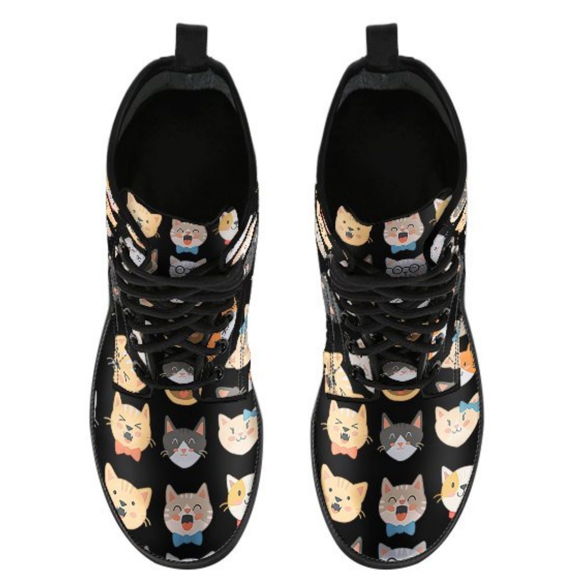 Adorable Cats Women's Boots Women's Fashion Vegan - Etsy