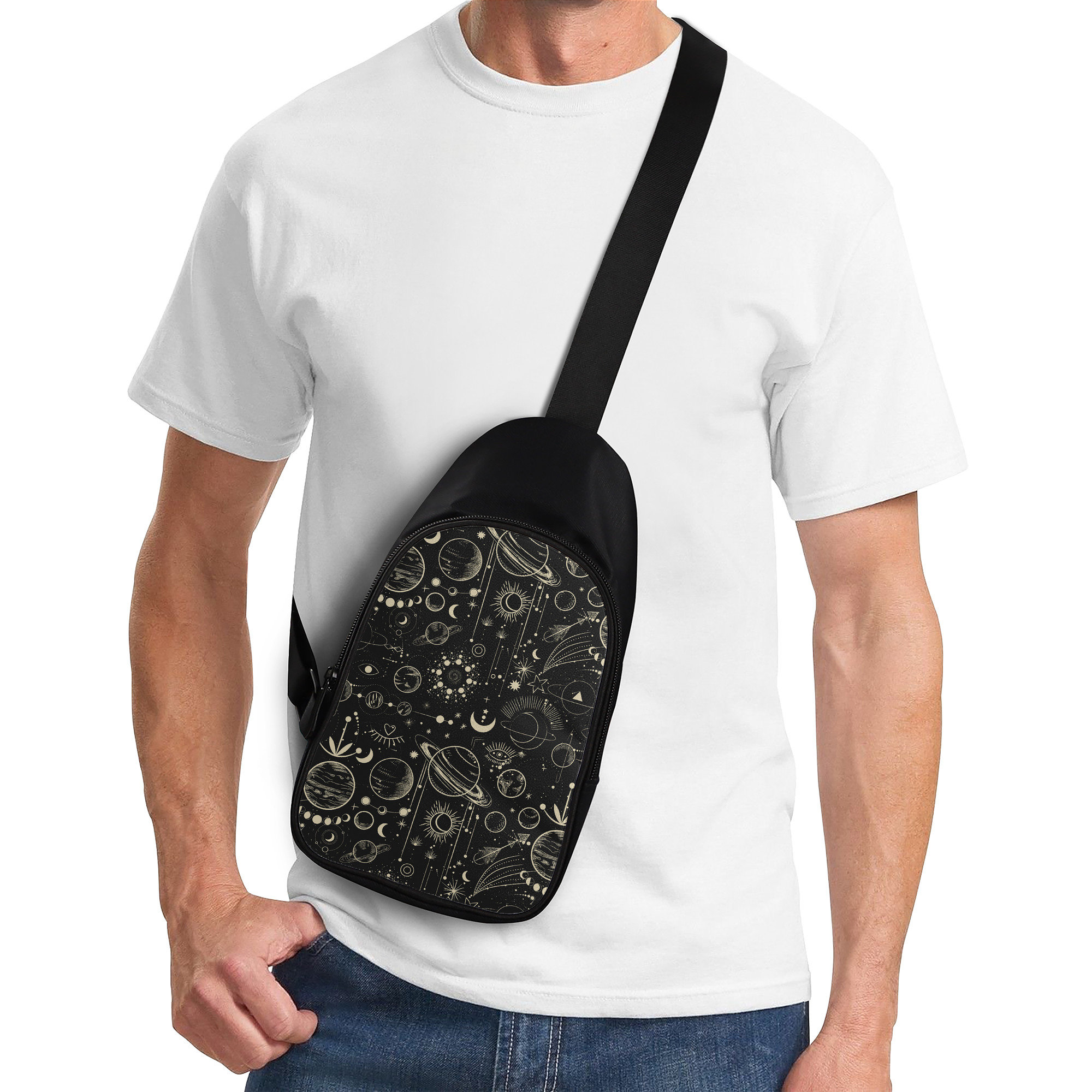 Moon Phases Abstract Chest Bag Travel Bag for Women Birthday - Etsy