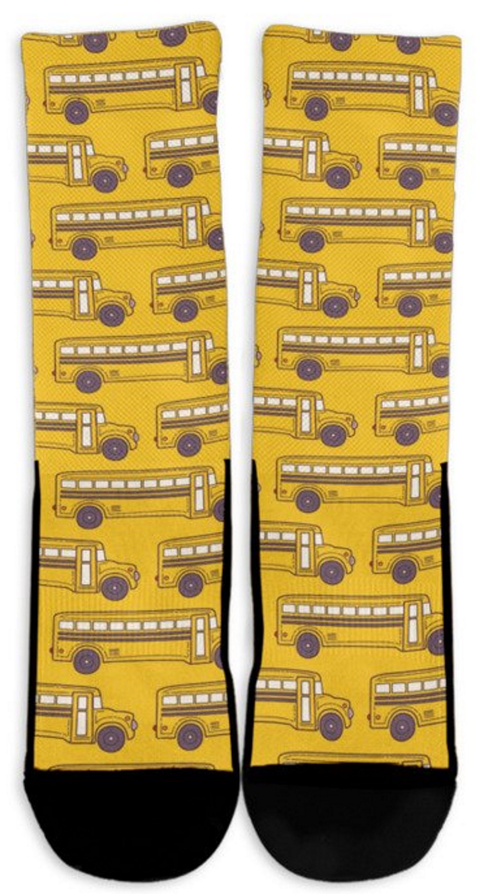 Yellow Socks Bus Crew for Women's Personalized gifts | Etsy