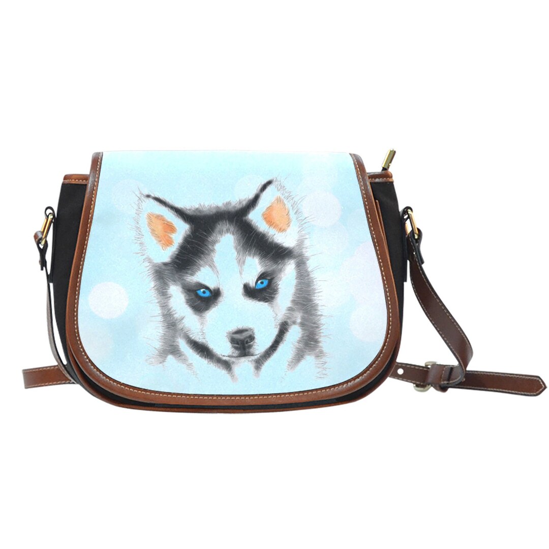 Puppy Husky Saddle Bags Purse Shoulder, Animals Gifts Personalized ...
