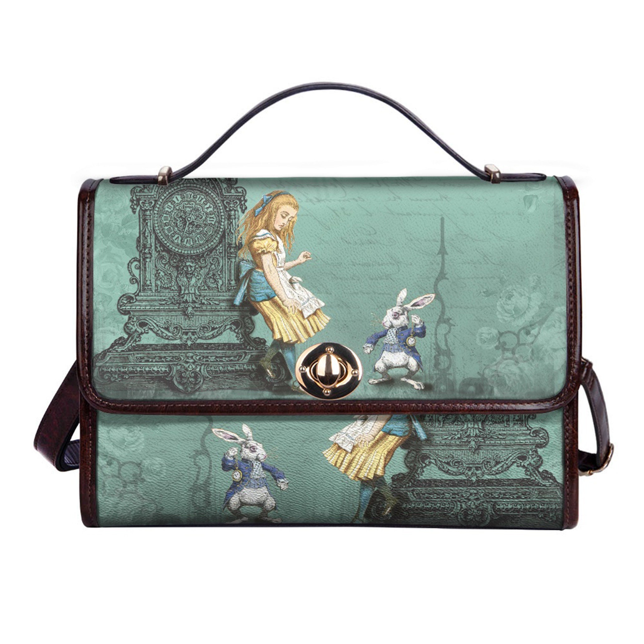 Alice in Wonderland Vegan Leather Handbag: Gothic Boho Witchcore Purse ...