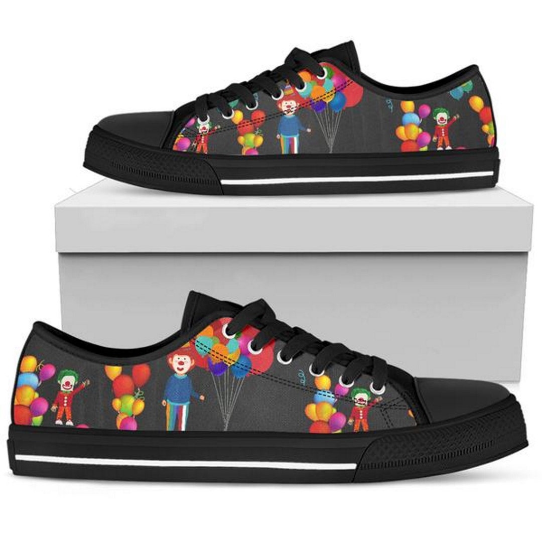 Clowns Women's Sneakers: Customized Low Top Canvas Shoes - Etsy