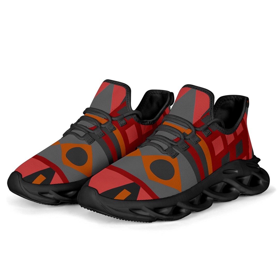 Geometric Shapes M-sole Sneakers, Mother's Day Gifts for Her Unisex ...