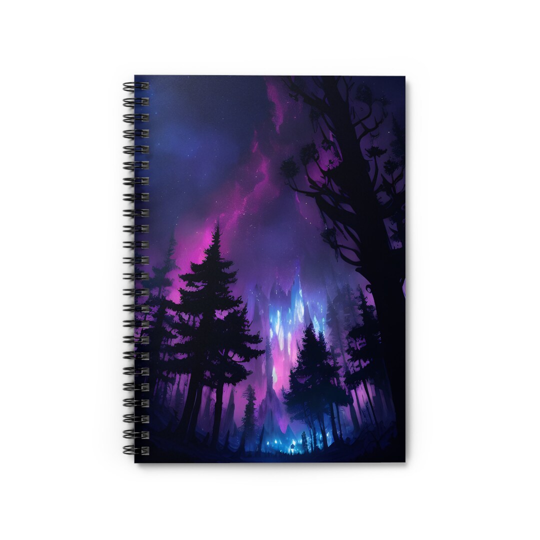 Dark Fantasy Forest Spiral Notebook Ruled Line - Etsy