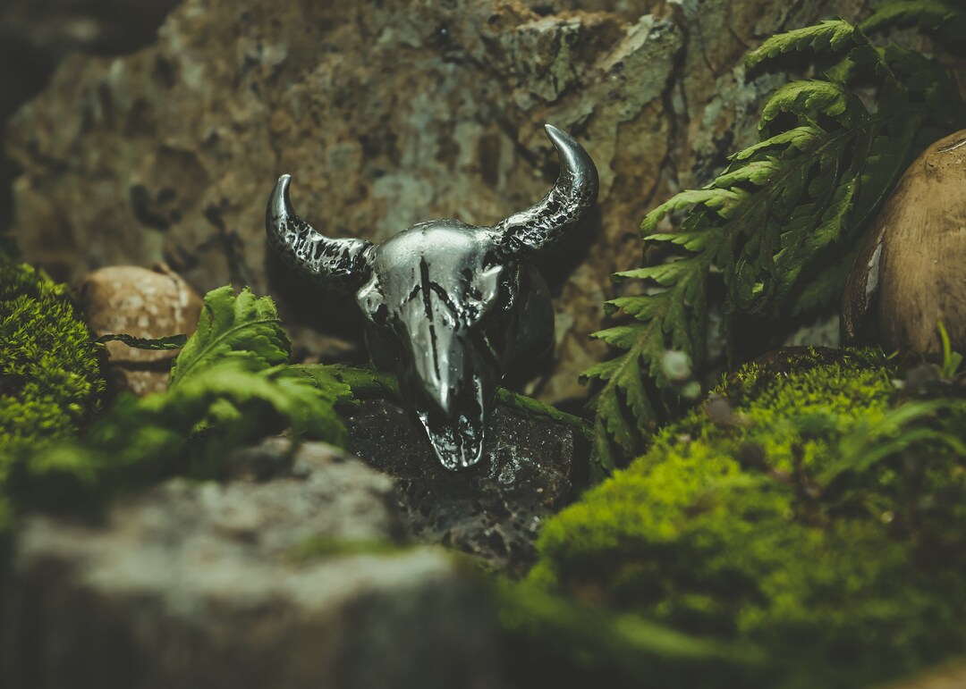 Skull Ring Byson Bone - Etsy