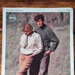 Sirdar, Sweater, Vintage 80s Knitting Pattern, Sweater Knitting Pattern ...