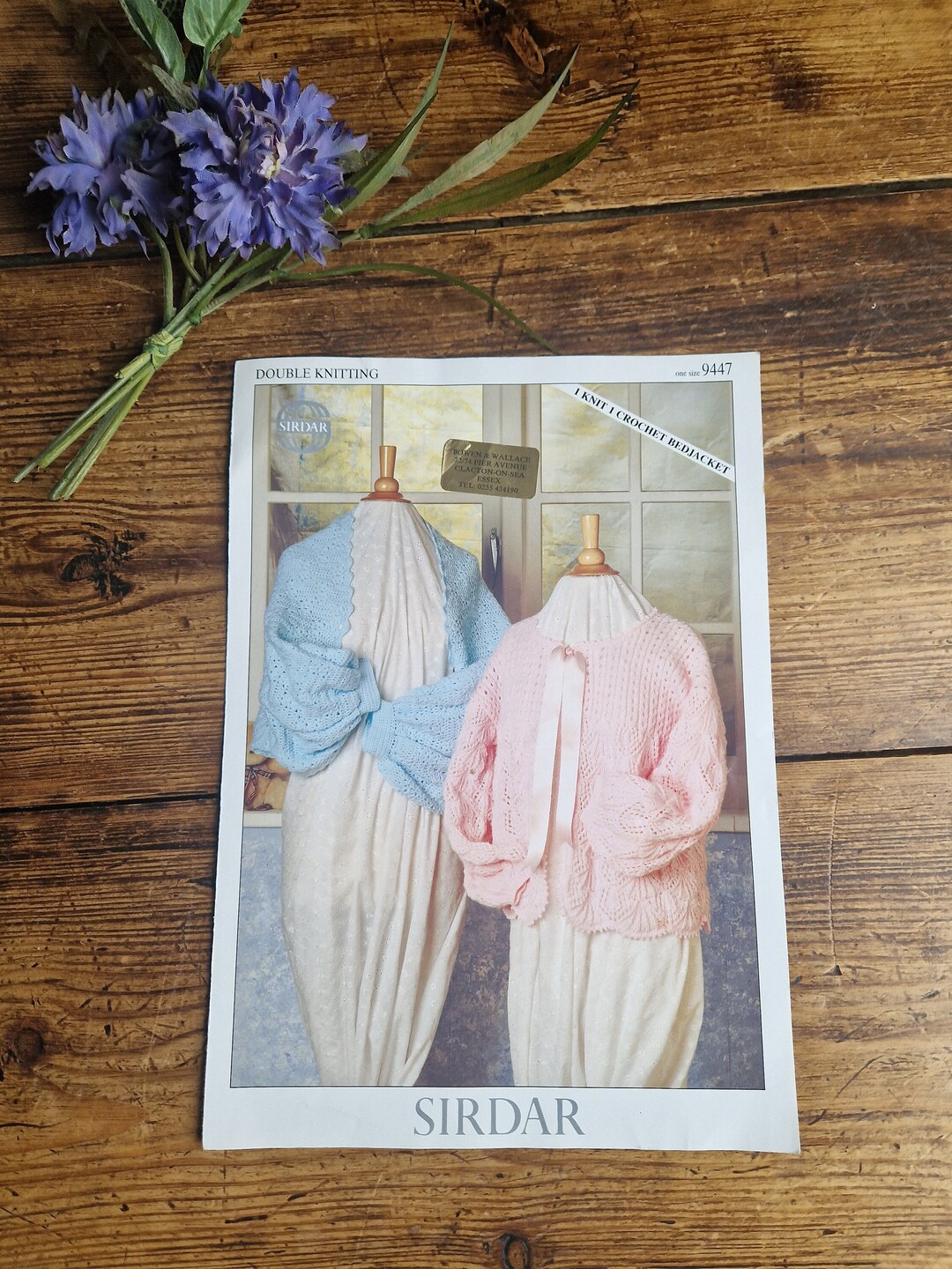 Vintage Bed Jacket Knitting Crocheting Pattern No 9447by Sirdar ...
