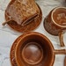 Tams, Chestnut Glazed Soup Cups With Handles and Saucers, 4 Sets Plus 2 ...
