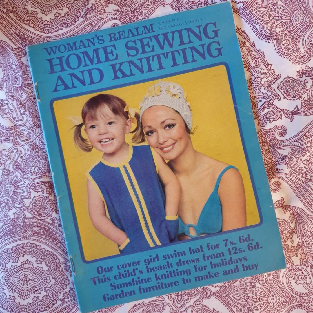 Vintage Magazine, 70s Magazine, Womans Realm, Home Sewing and Knitting ...