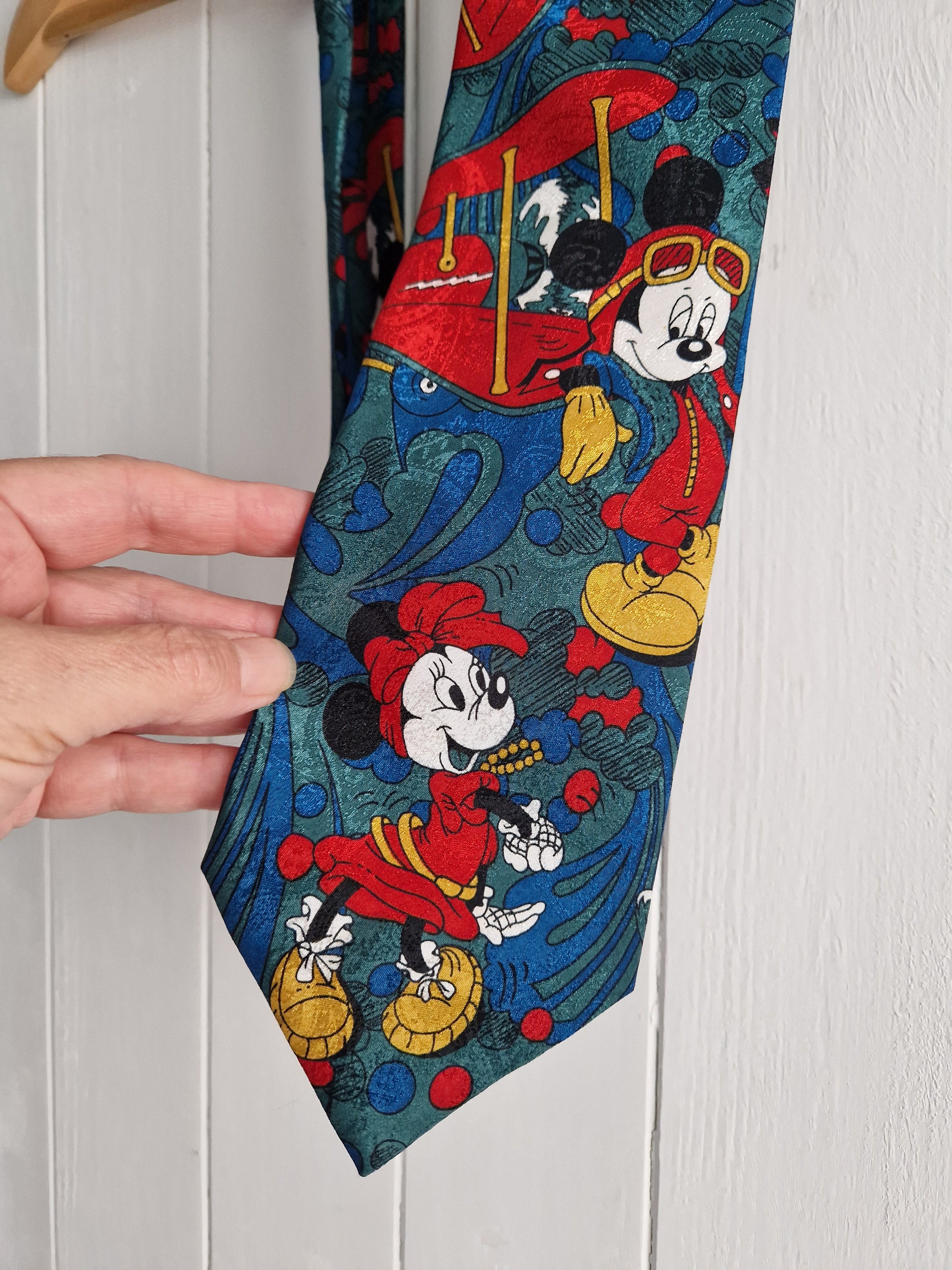 Vintage Disney Mickey Mouse and Minnie Mouse Tie 80s 90s - Etsy