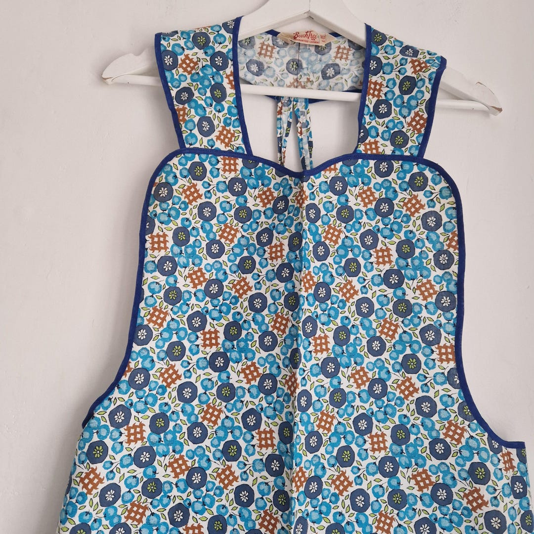 Vintage Apron Dress, Beechtree, 50s Full Apron Day Dress, Pinny, Tabard ...