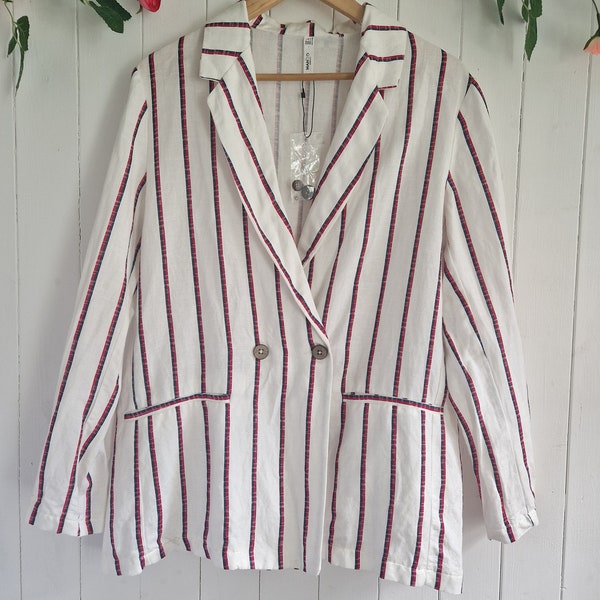 Red White and Blue Blazer Women - Etsy
