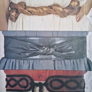 Vogue Belt Sewing Pattern 8252, 80's Vogue, Unusual Paper Pattern Not ...