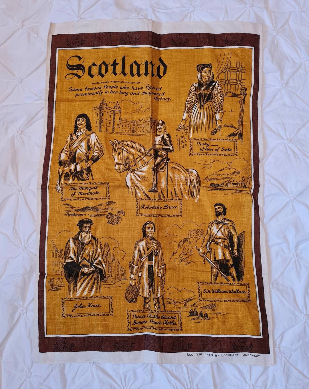 Scotland, T Towel, Rare, Collectable, Scottish Linen, by Lockhart ...