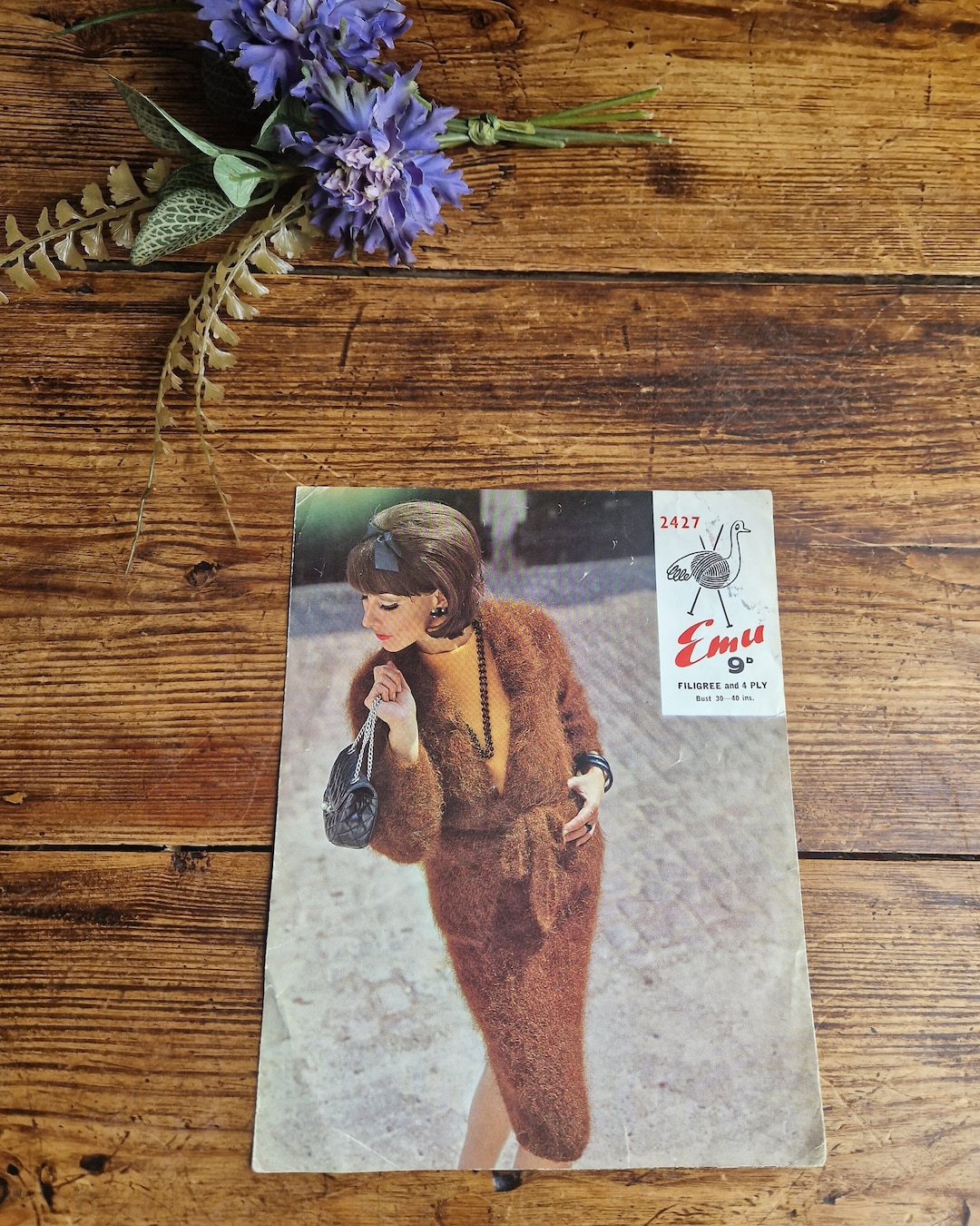 Emu 2427 Filigree 4 Ply Jacket and Skirt Knitting Pattern, Jacket ...