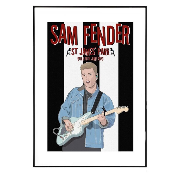 Sam Fender Poster - Etsy UK