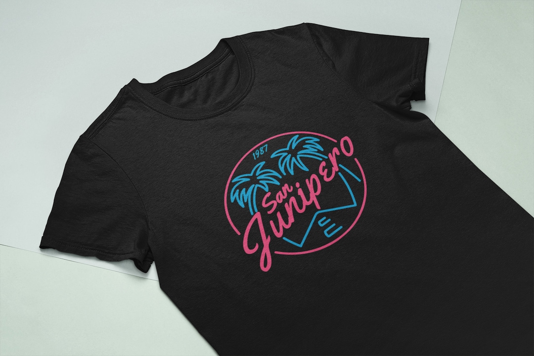 San Junipero Logo Black Mirror - Short-sleeve Unisex T-shirt - Etsy