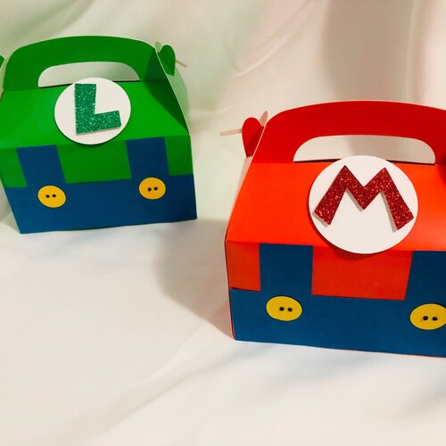 7 Super Mario Brothers Favor Bags Birthday Party Bags Mario | Etsy