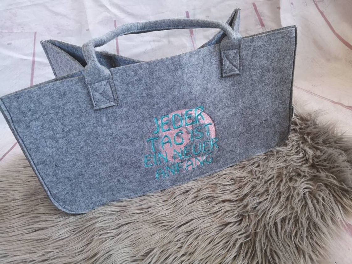 Tasche Bestickt aus Filz mit Spruch für Oma oder Mama - Etsy Nederland