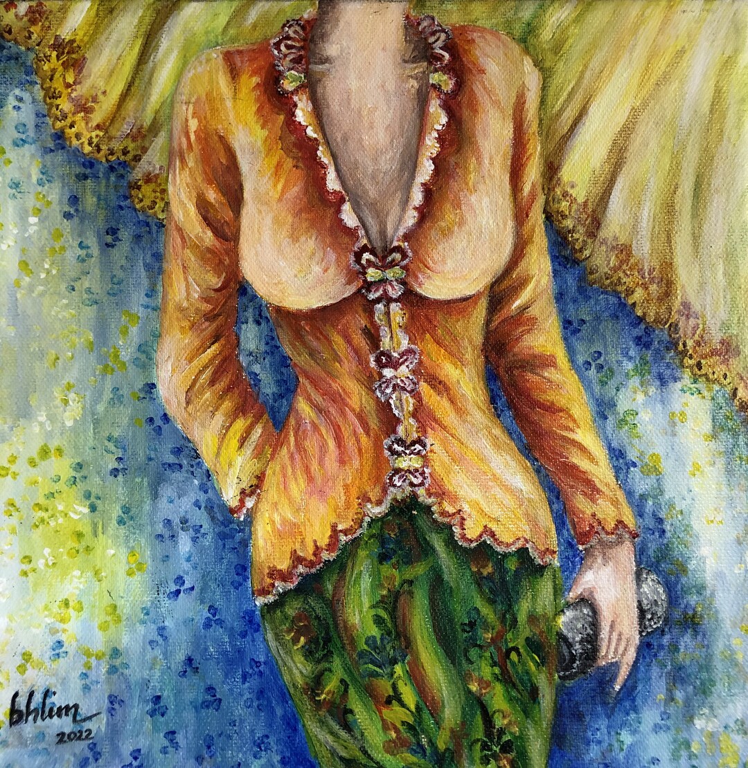 Portrait of a Lady (A Peranakan/nyonya Lady) - Etsy