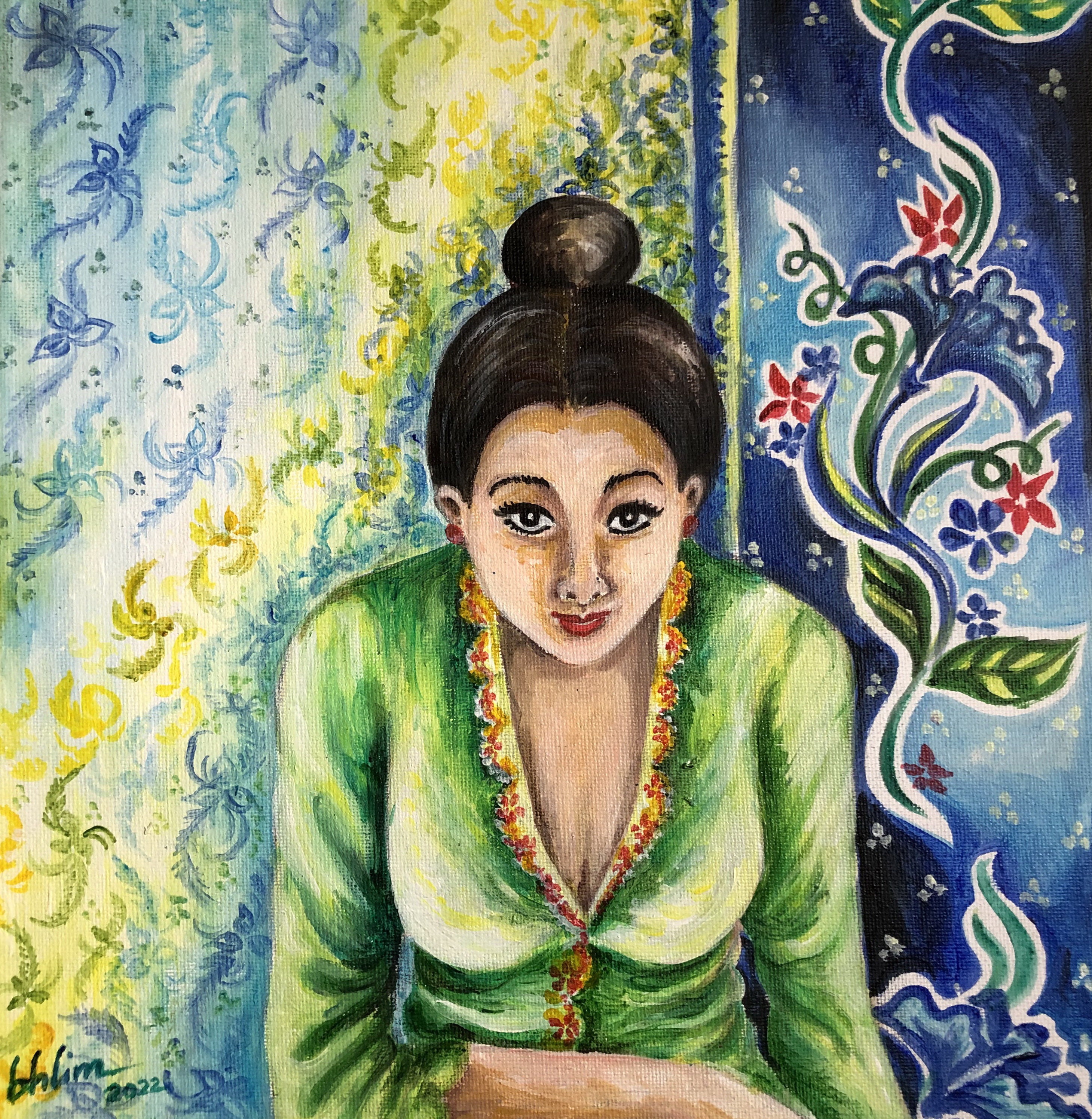 Portrait of a Lady (A Peranakan/nyonya Lady) - Etsy
