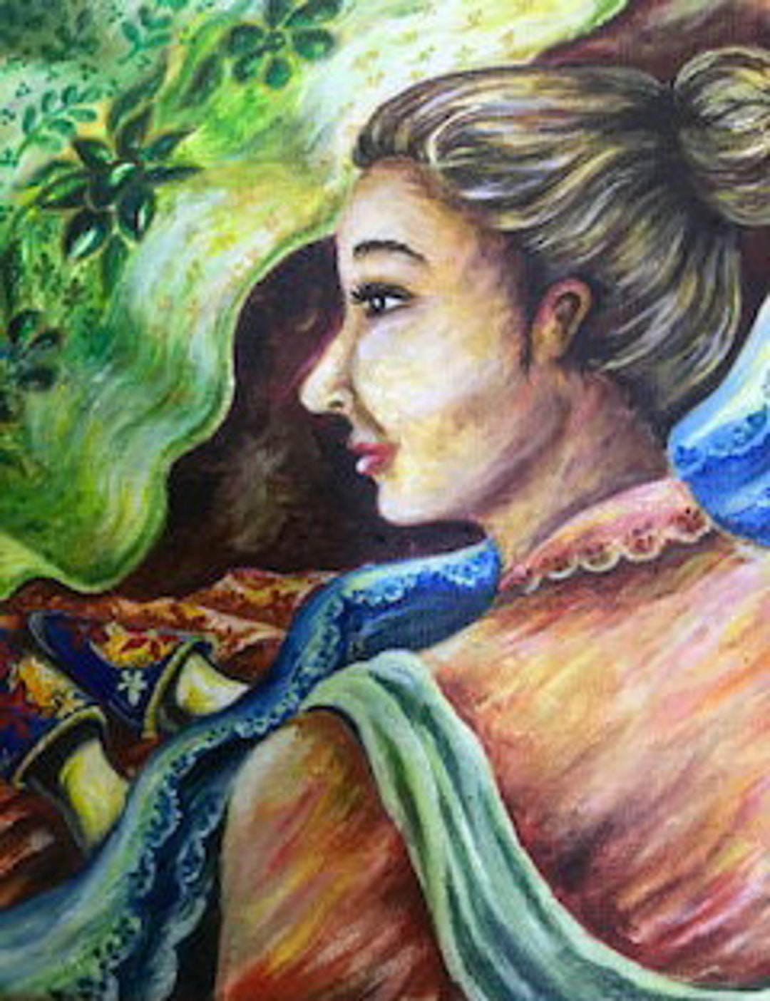 Portrait of a Lady( A Peranakan/nyonya Lady) - Etsy