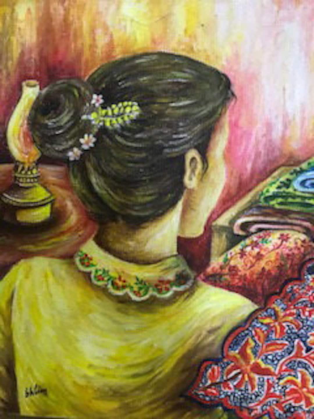 Portrait of a Lady( A Peranakan/nyonya Lady) - Etsy