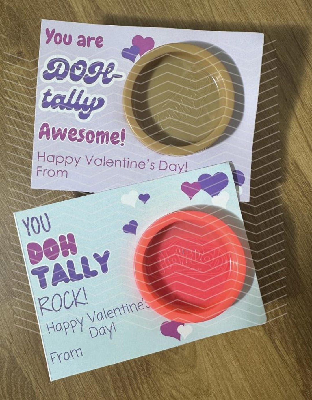 Tarjeta imprimible de plastilina para San Valentín - Etsy México