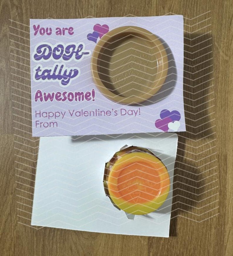 Tarjeta imprimible de plastilina para San Valentín - Etsy México