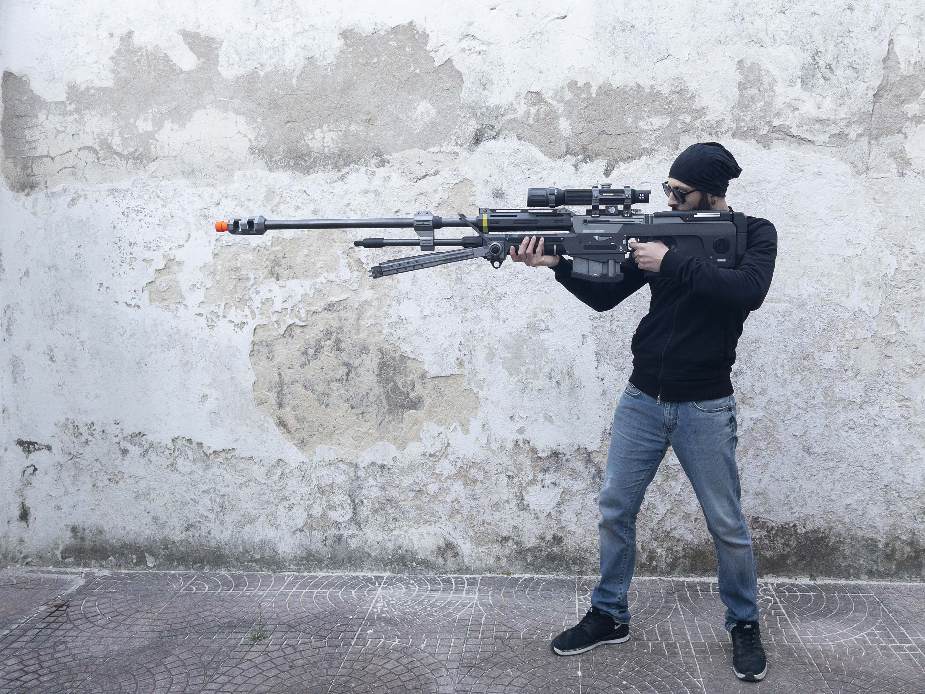 3D Sniper Rifle Props toy Equipped With an Orange Tip - Etsy UK