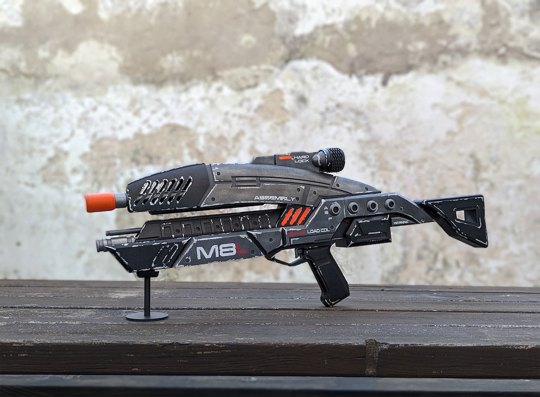 Props 3D Assault Rifle toy Equipped With an Orange Tip - Etsy