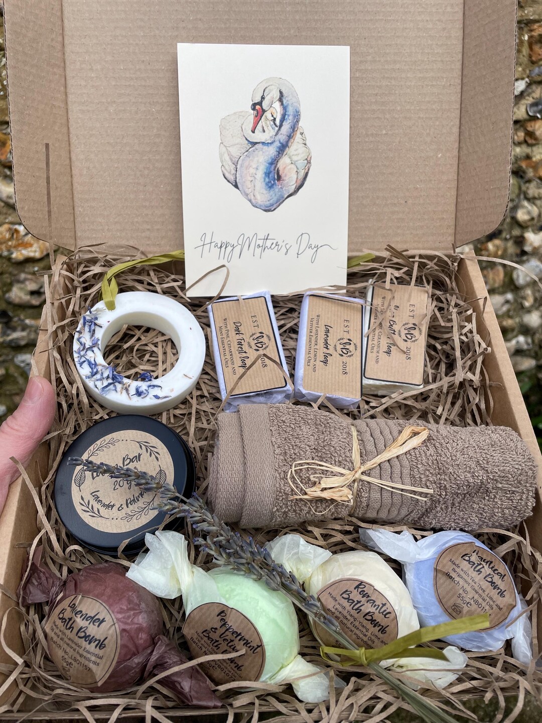 Spa Gift Hamper: Relaxation Pamper Box With Personalized Card - Etsy UK
