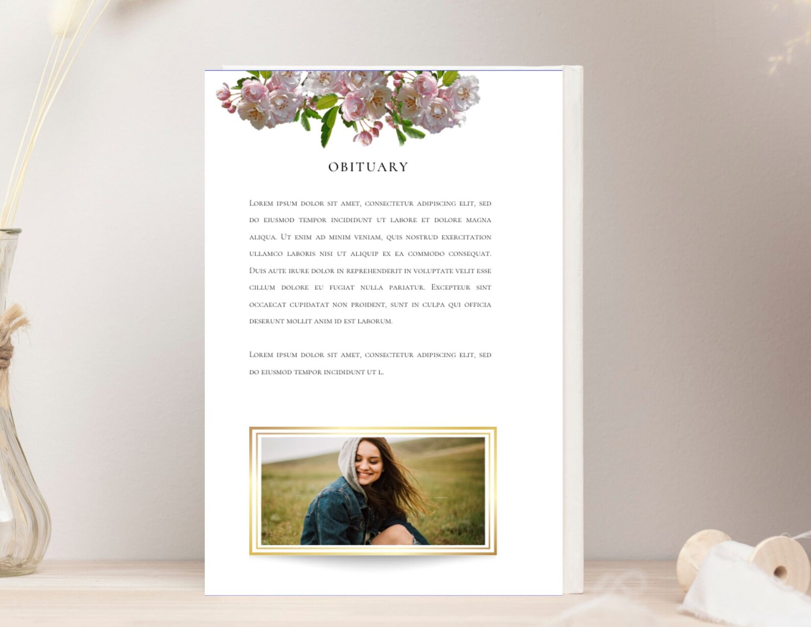 Celebration of Life Invitation, Funeral Invitation Card, Funeral ...