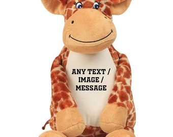 Personalised Teddy Bear With Your Own Text/image/message Lion | Etsy