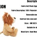 Personalised Teddy Bear With Your Own Text/image/message Lion - Etsy
