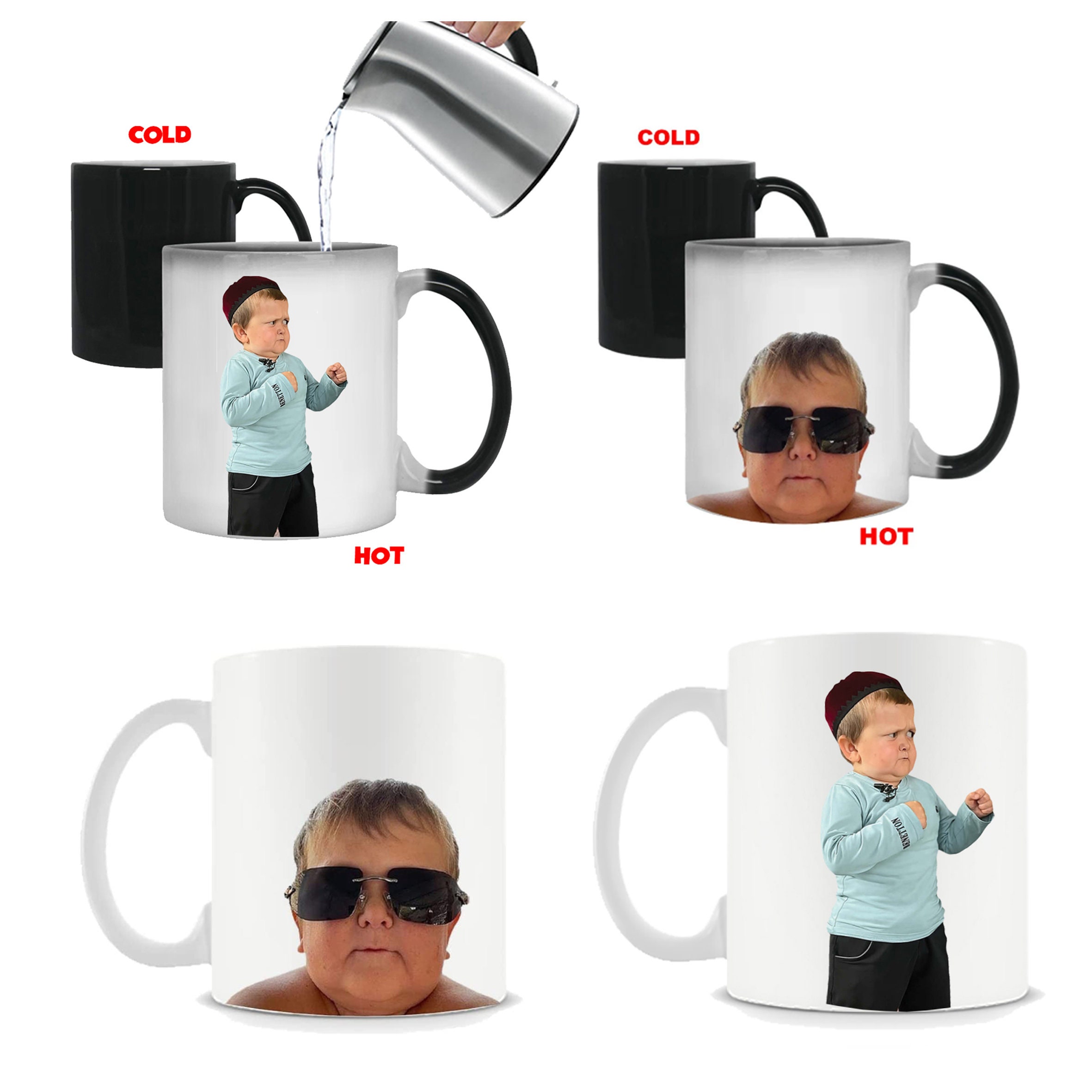 Hasbulla in Glasses Hasbulla Fight Pose 11 Oz Funny Meme - Etsy Canada
