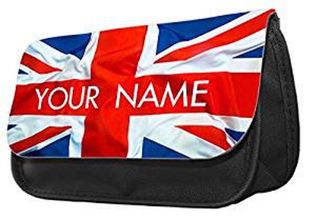 Pencil Case-uk Flag Pencil Casemake up Caseback to School - Etsy