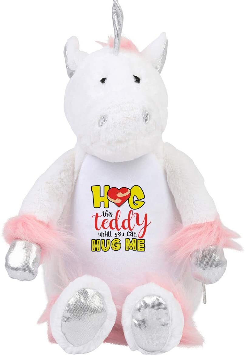 Hug This Teddy Untill You Can Hug Me Themed Soft Teddy Bear - Etsy UK