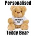 Personalised Teddy Bear With Your Own Text/image/message Brown Teddy ...