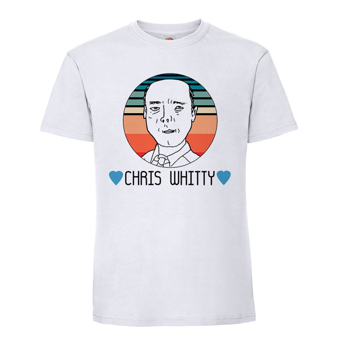 Chris Whitty Face Doodle Themed White Colour Men Cotton T-shirt. - Etsy