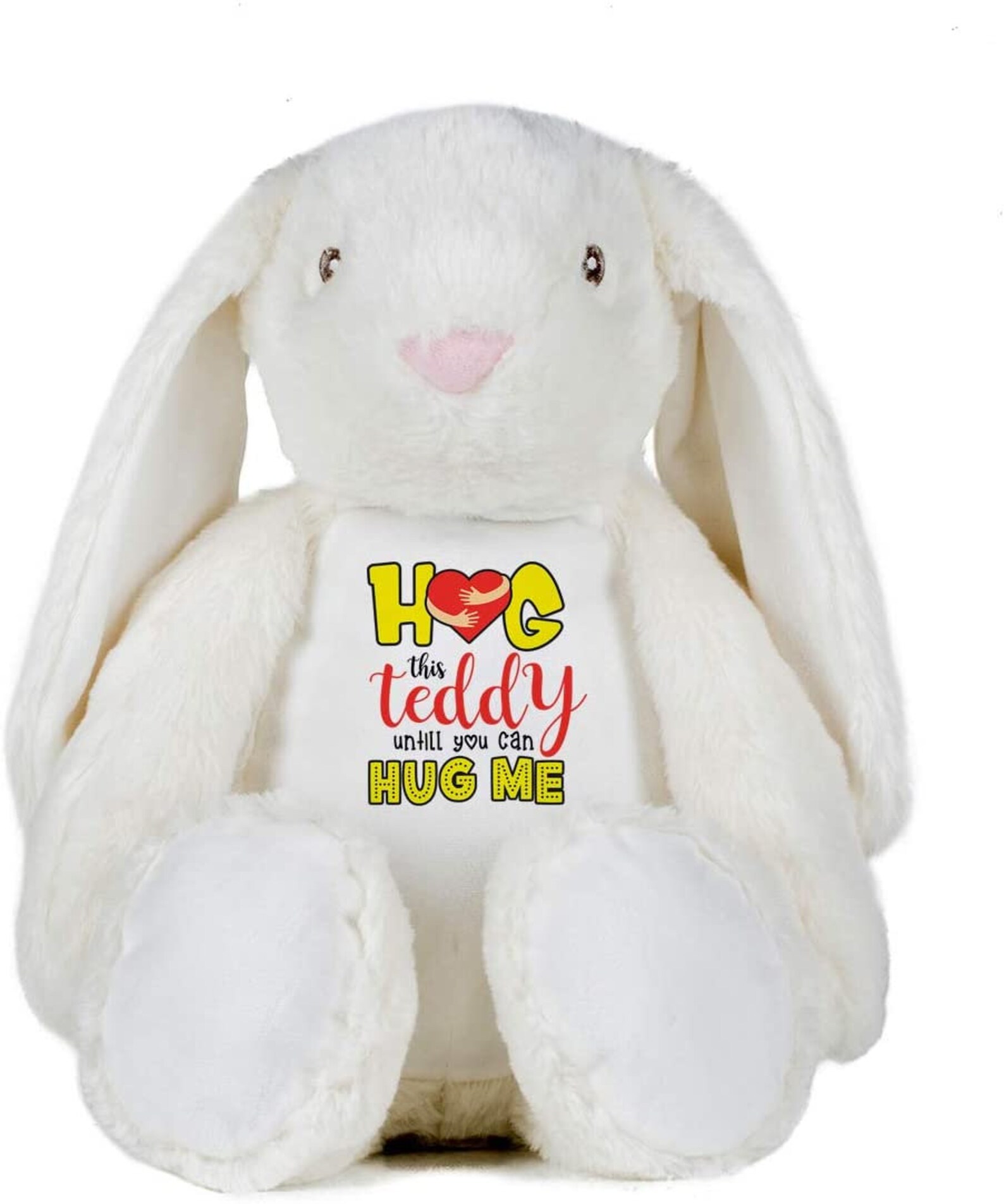 Hug This Teddy Untill You Can Hug Me Themed Soft Teddy Bear - Etsy UK