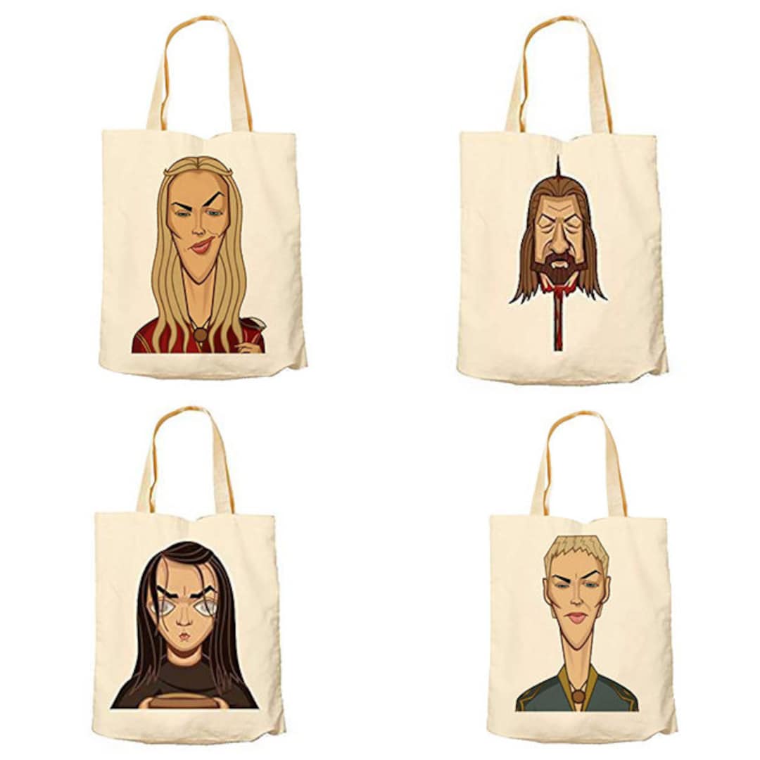 Gaming Cartoon Character Themed Funny Tote Bag-cotton Shopping - Etsy