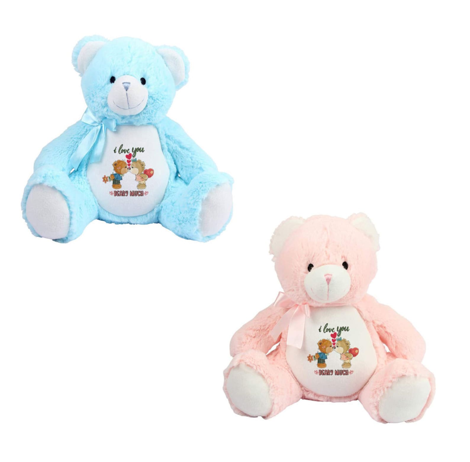 I Love You Beary Much Teddy Bear Plush Soft Toys for - Etsy